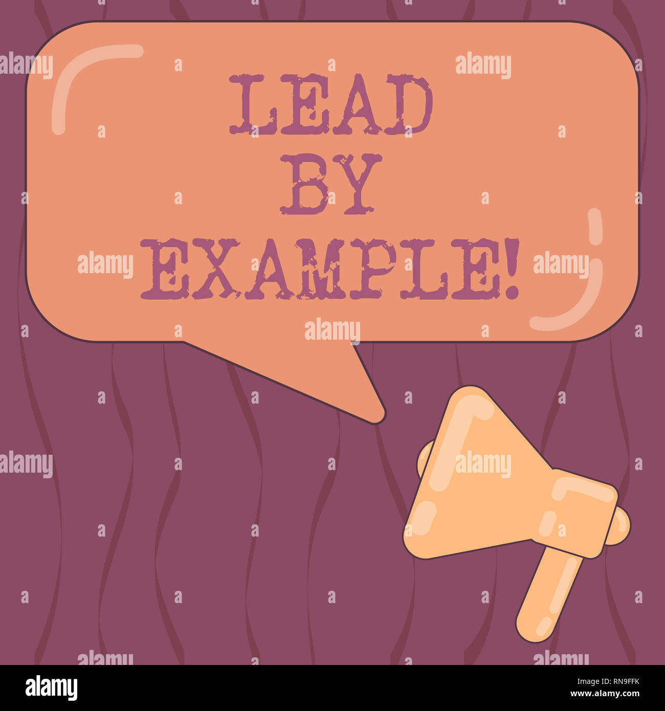 Word writing text Lead By Example. Business concept for Be a mentor ...
