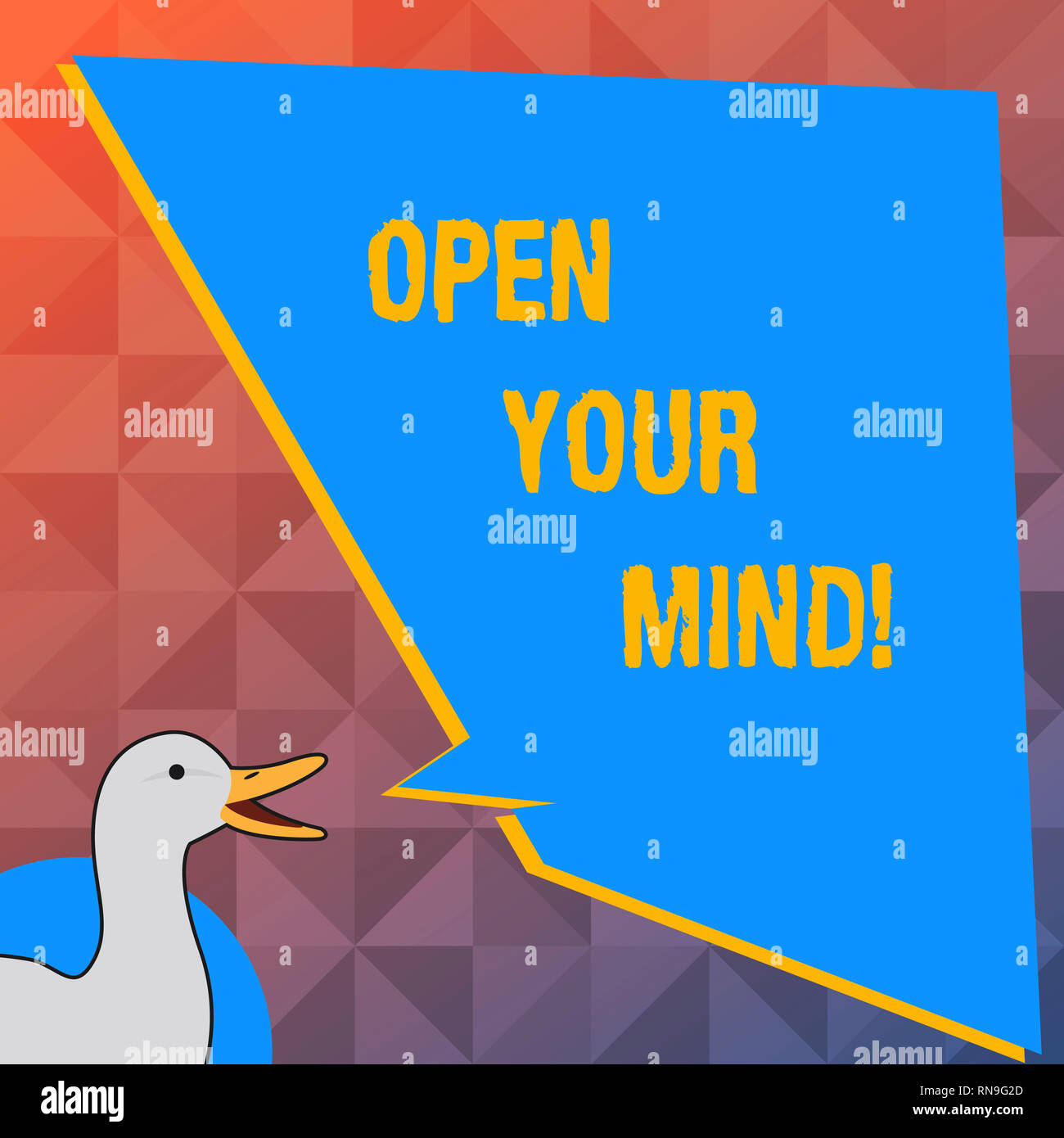 Handwriting text Open Your Mind. Concept meaning Be openminded Accept ...