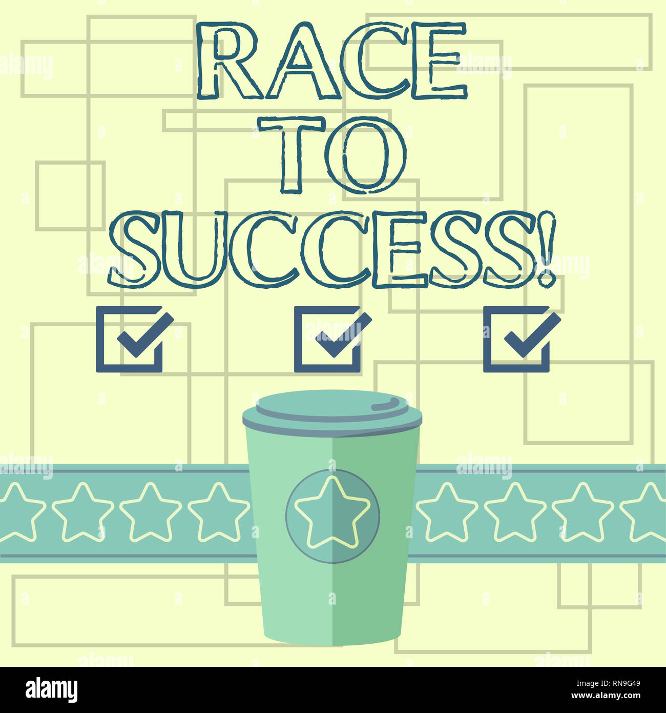 Text sign showing Race To Success. Conceptual photo Competition for ...