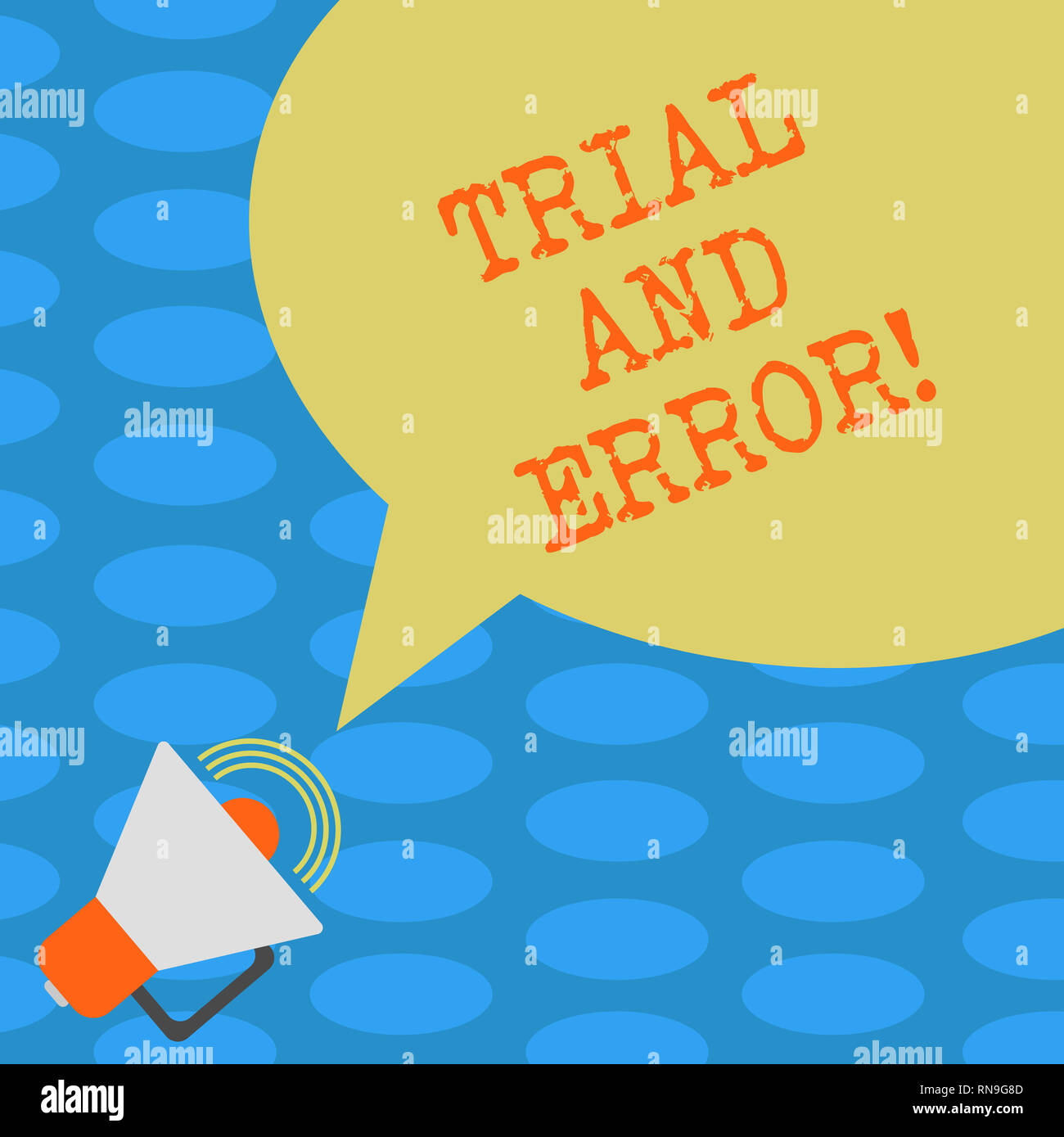 Word writing text Trial And Error. Business concept for Lear something ...