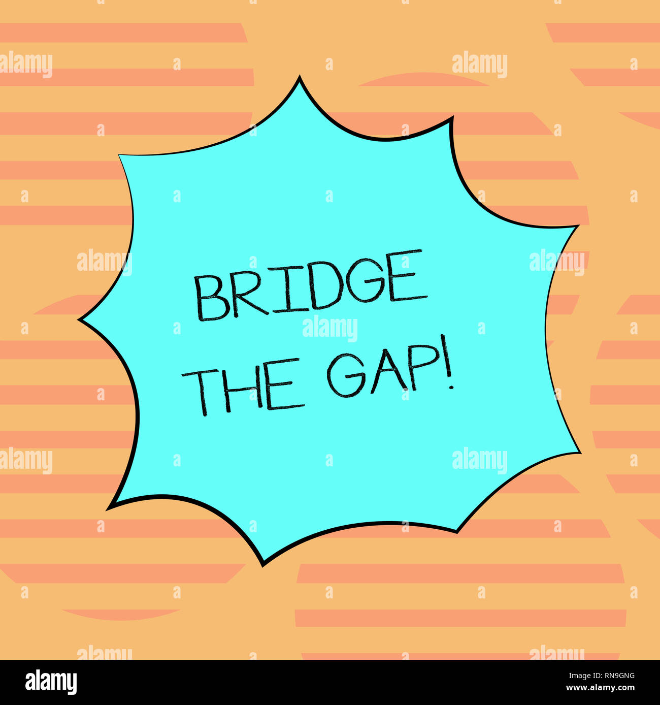 Word writing text Bridge The Gap. Business concept for Overcome the ...