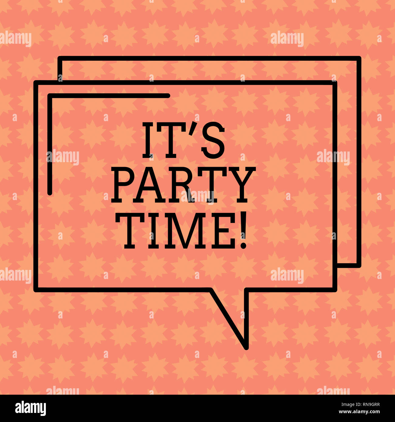 Writing note showing It S Party Time. Business photo showcasing Right ...