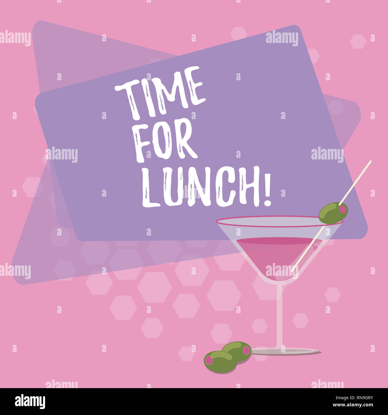 Text sign showing Time For Lunch. Conceptual photo Moment to have a ...
