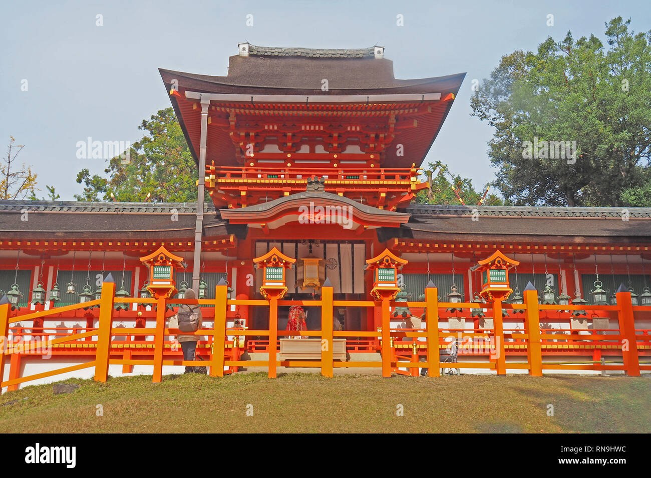 Grand Kasuga Taisha Shinto Shrine in Nara, Japan Stock Photo - Alamy