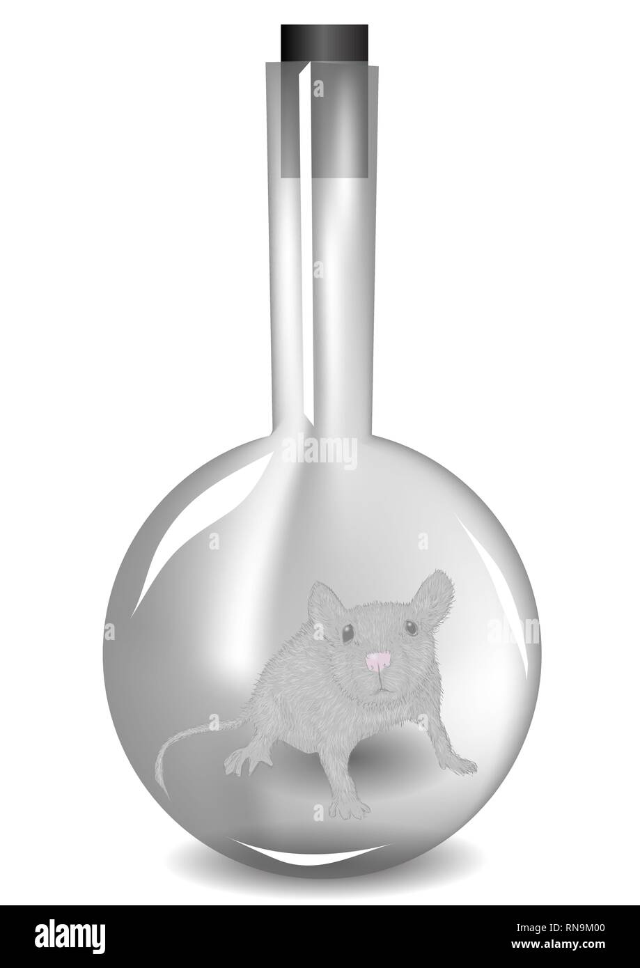 In scientific laboratory bottle Black and White Stock Photos & Images ...