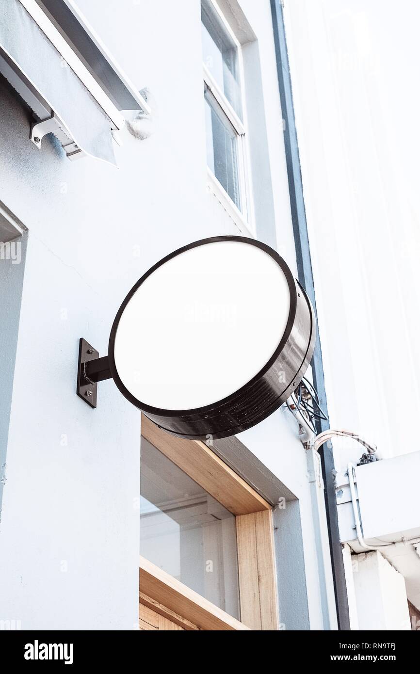 Blank signage hi-res stock photography and images - Alamy