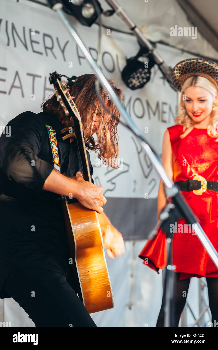 Porepunkah, Victoria, Australia - 16 February 2019: Kate Miller-Heidke ...