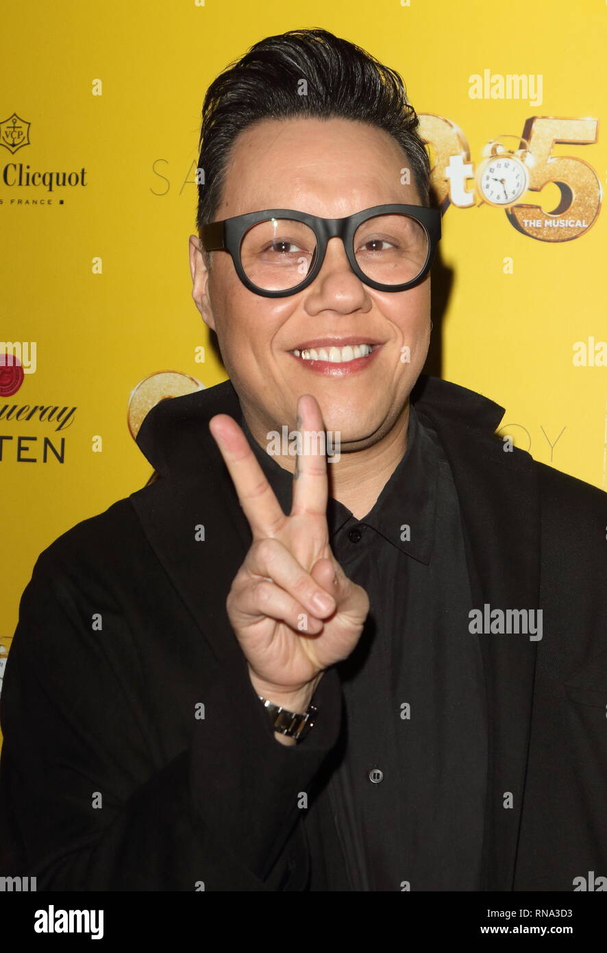 Gok Wan arrives for the 9 to 5 the Musical Gala Night at The Savoy ...