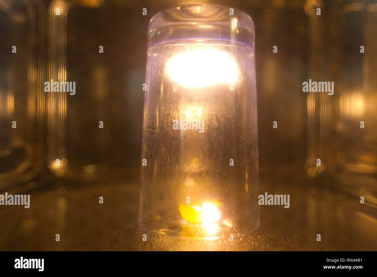 Berlin, Germany. 15th Feb, 2019. The picture shows plasma in a glass ...