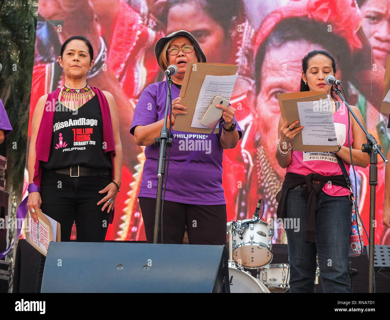 A woman's welfare advocate speaking at the crowd, Theatre Actress and ...