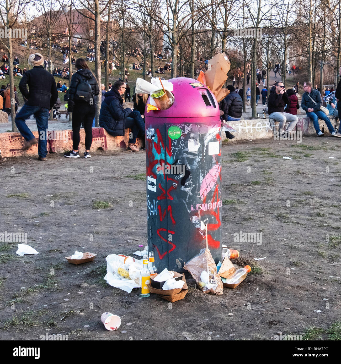 Overflowing Trash Garbage High Resolution Stock Photography and Images ...