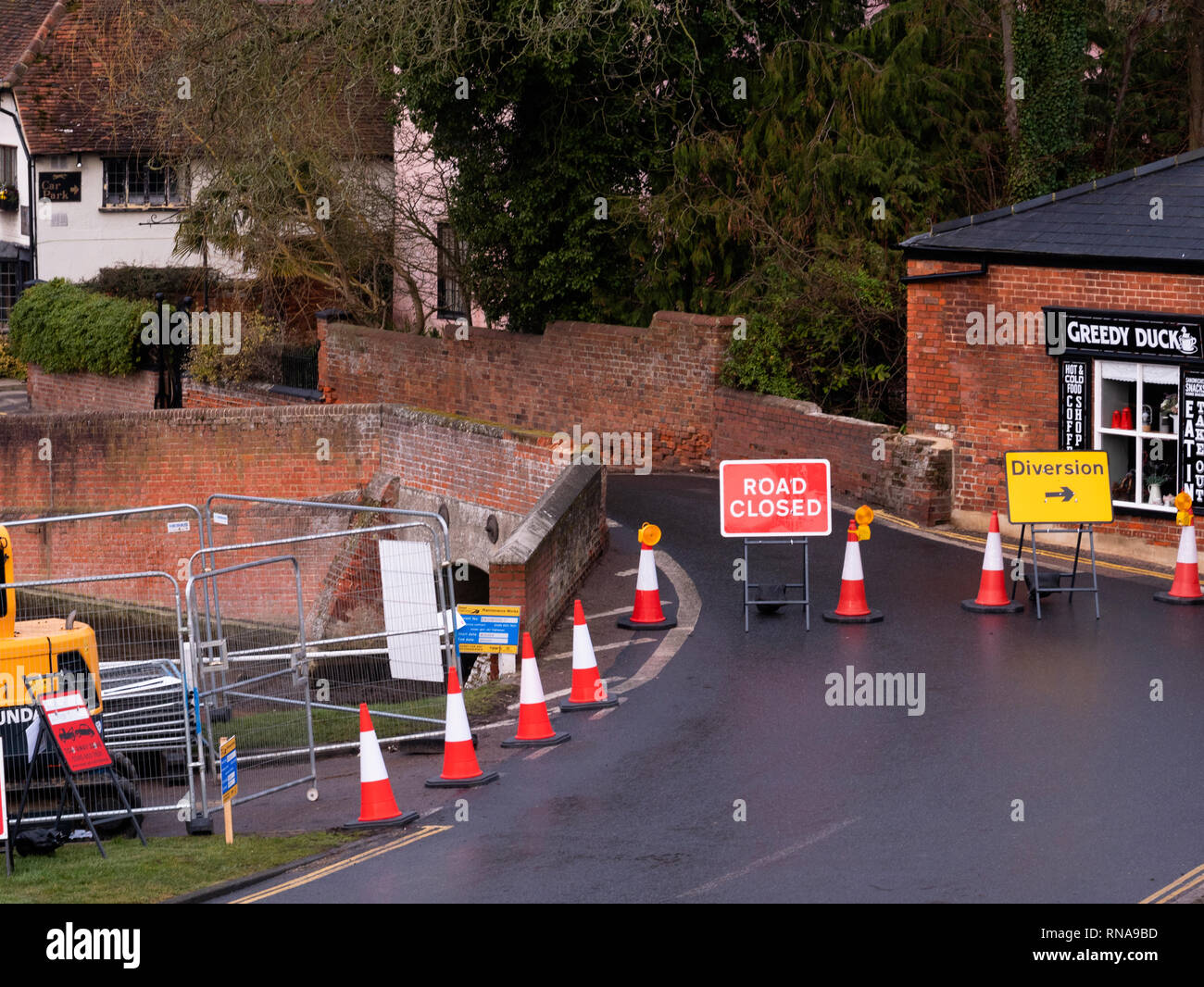 Braintree, Essex, UK. 18th Feb, 2019. Finchingfield Braintree Essex UK ...