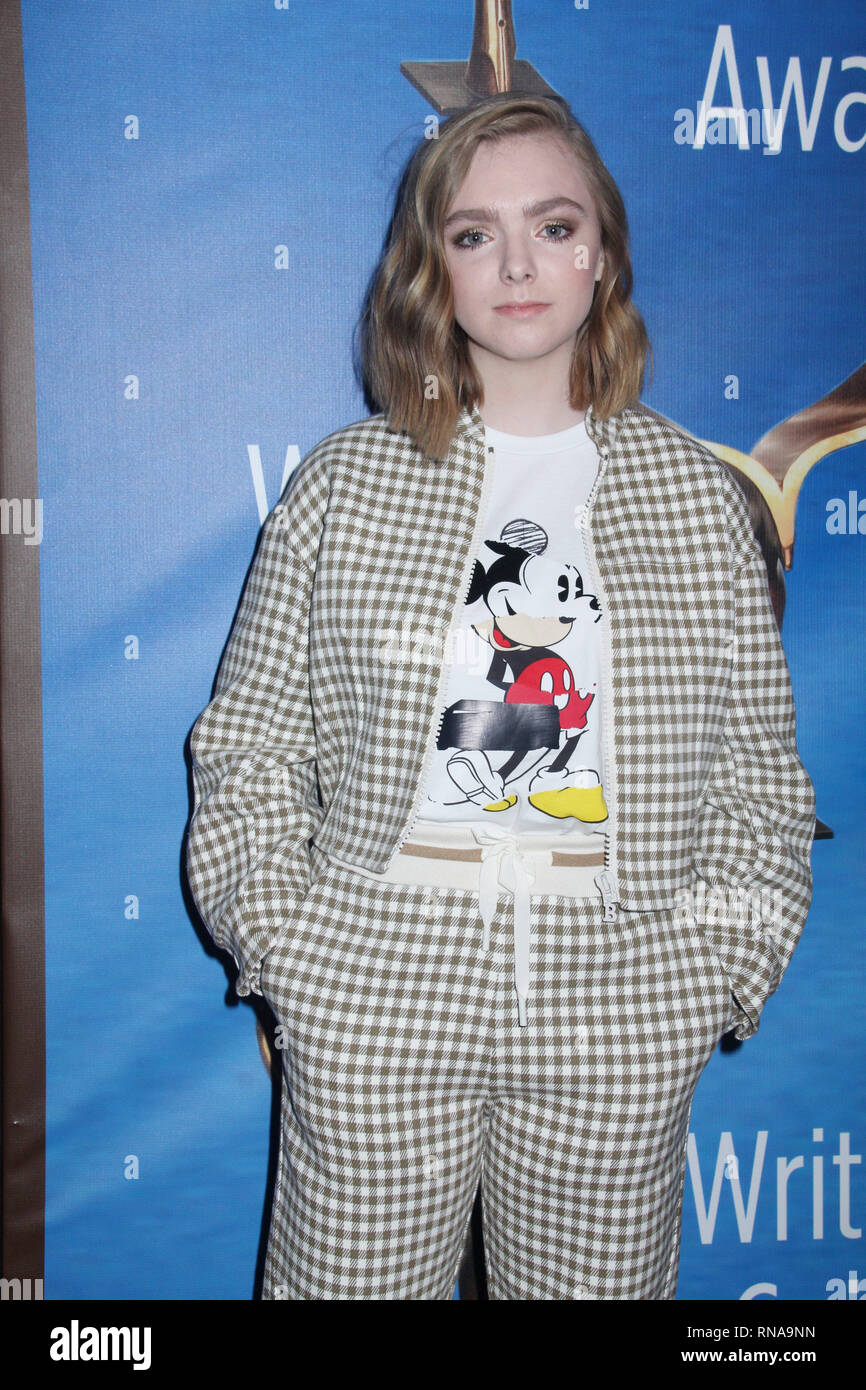 Los Angeles, USA. 17th Feb, 2019. Elsie Fisher 02/17/2019 2019 Writers ...