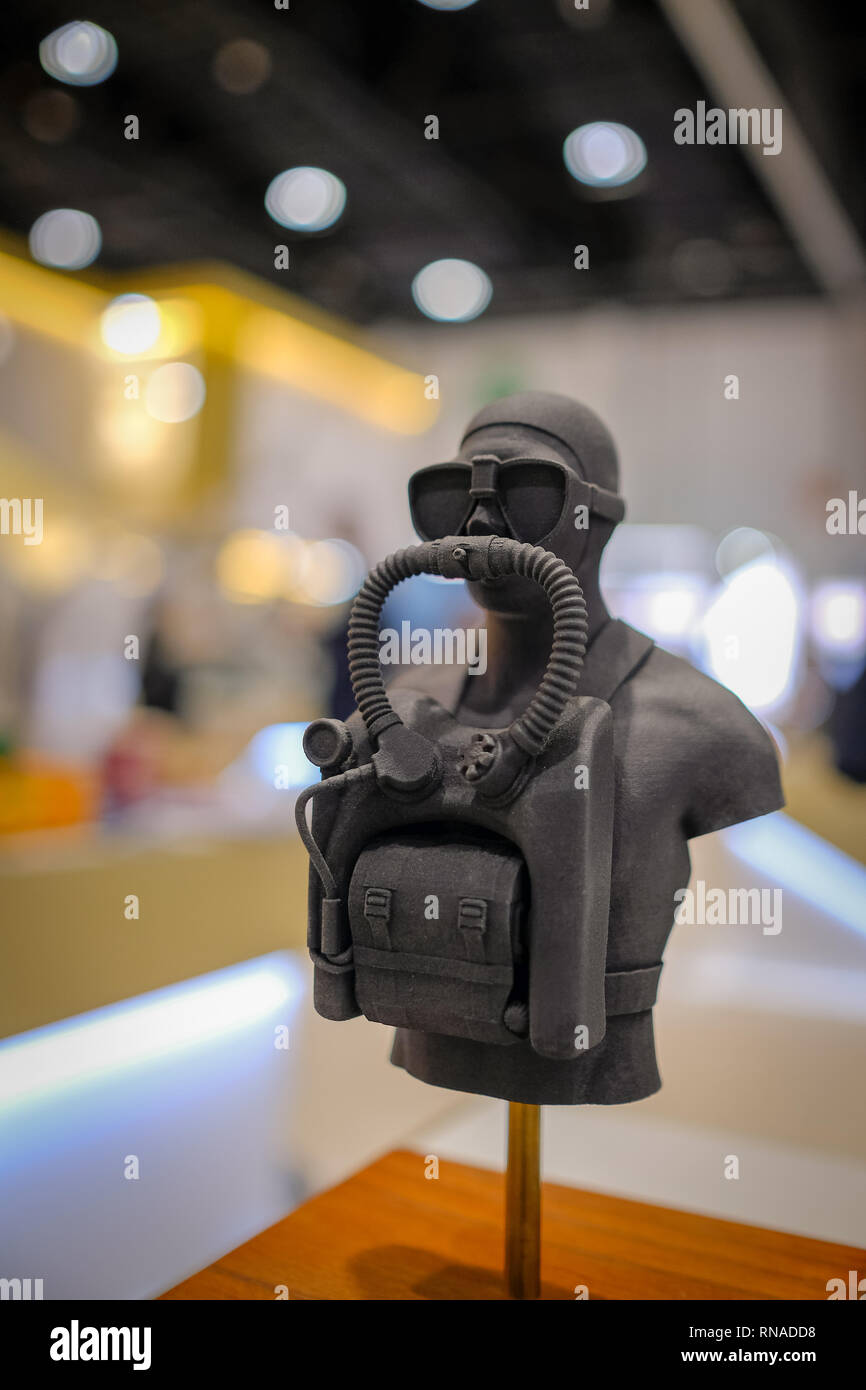 Abu Dhabi, UAE. 18th Feb 2019. IDEX 2019 is being held in ADNEC Abu ...