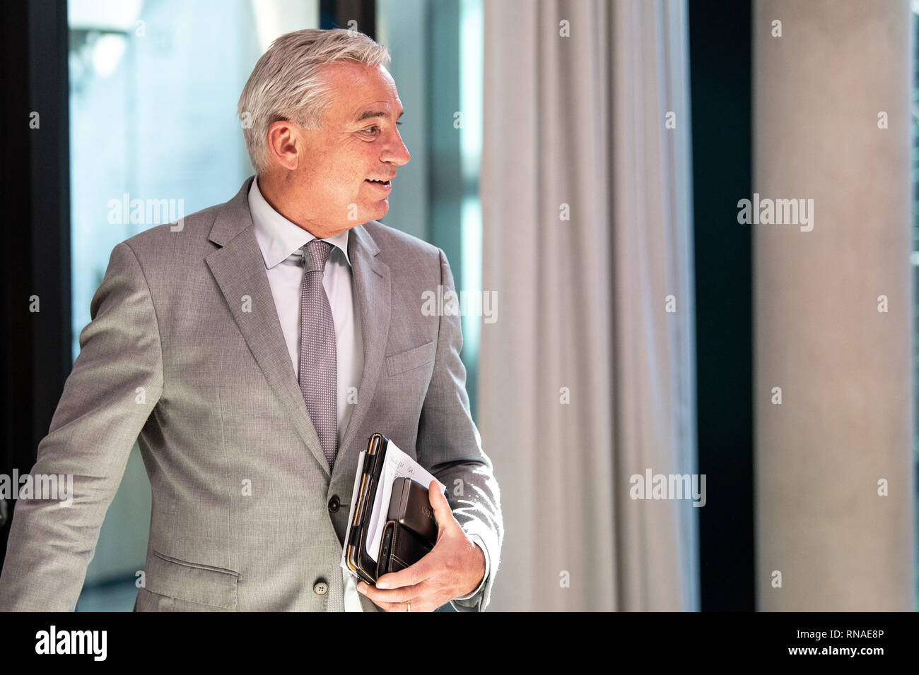 Stuttgart, Germany. 18th Feb, 2019. Thomas Strobl, Chairman of the CDU ...
