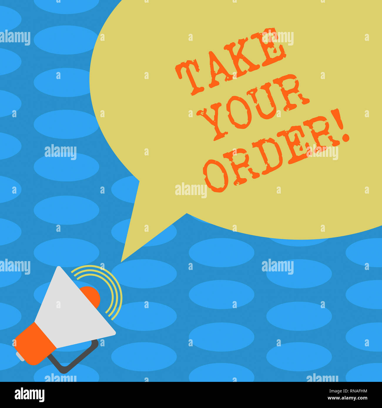 Word writing text Take Your Order. Business concept for Service in a ...