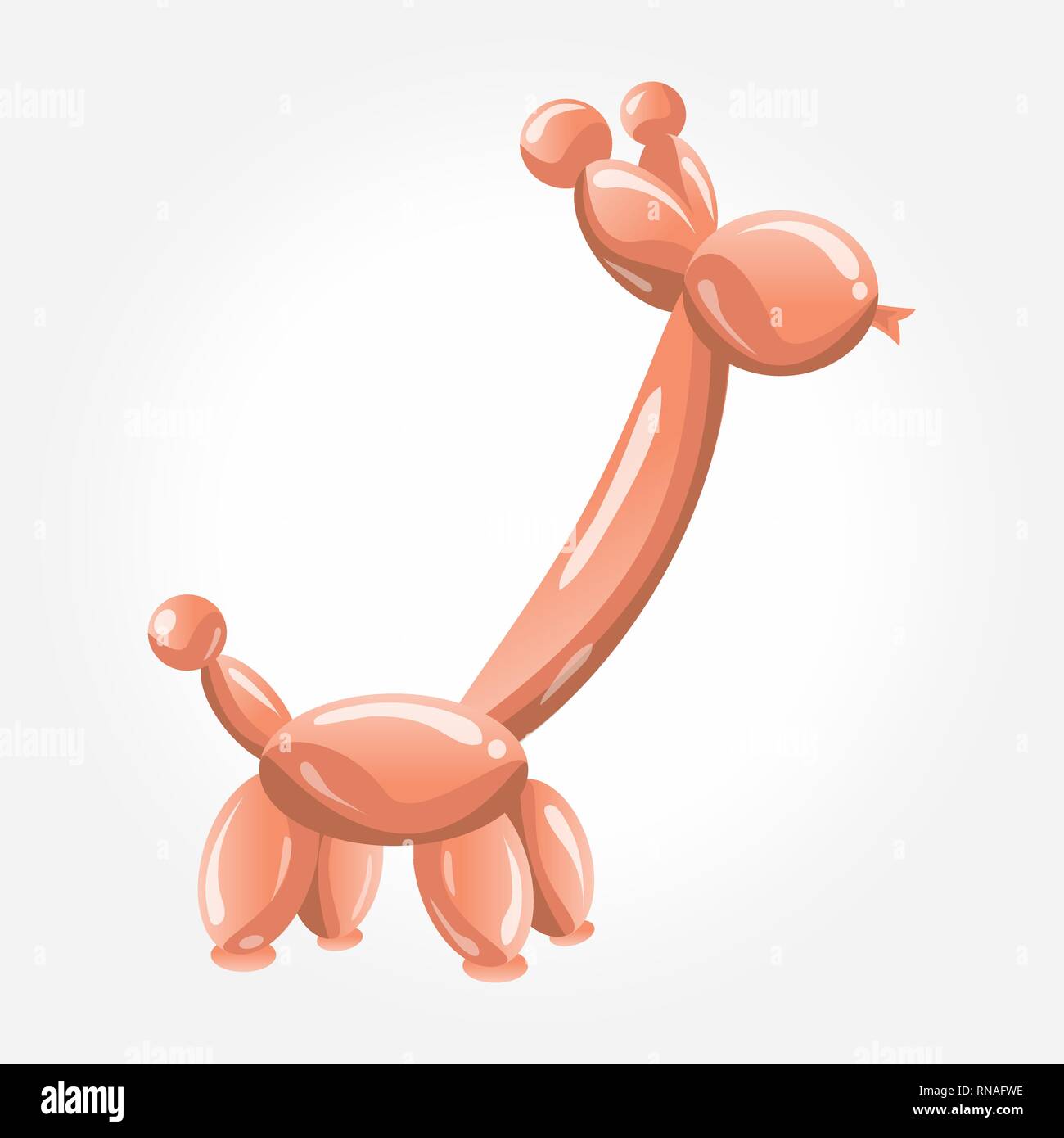 Animal balloons. Vector balloon animals for happy kids party isolated ...