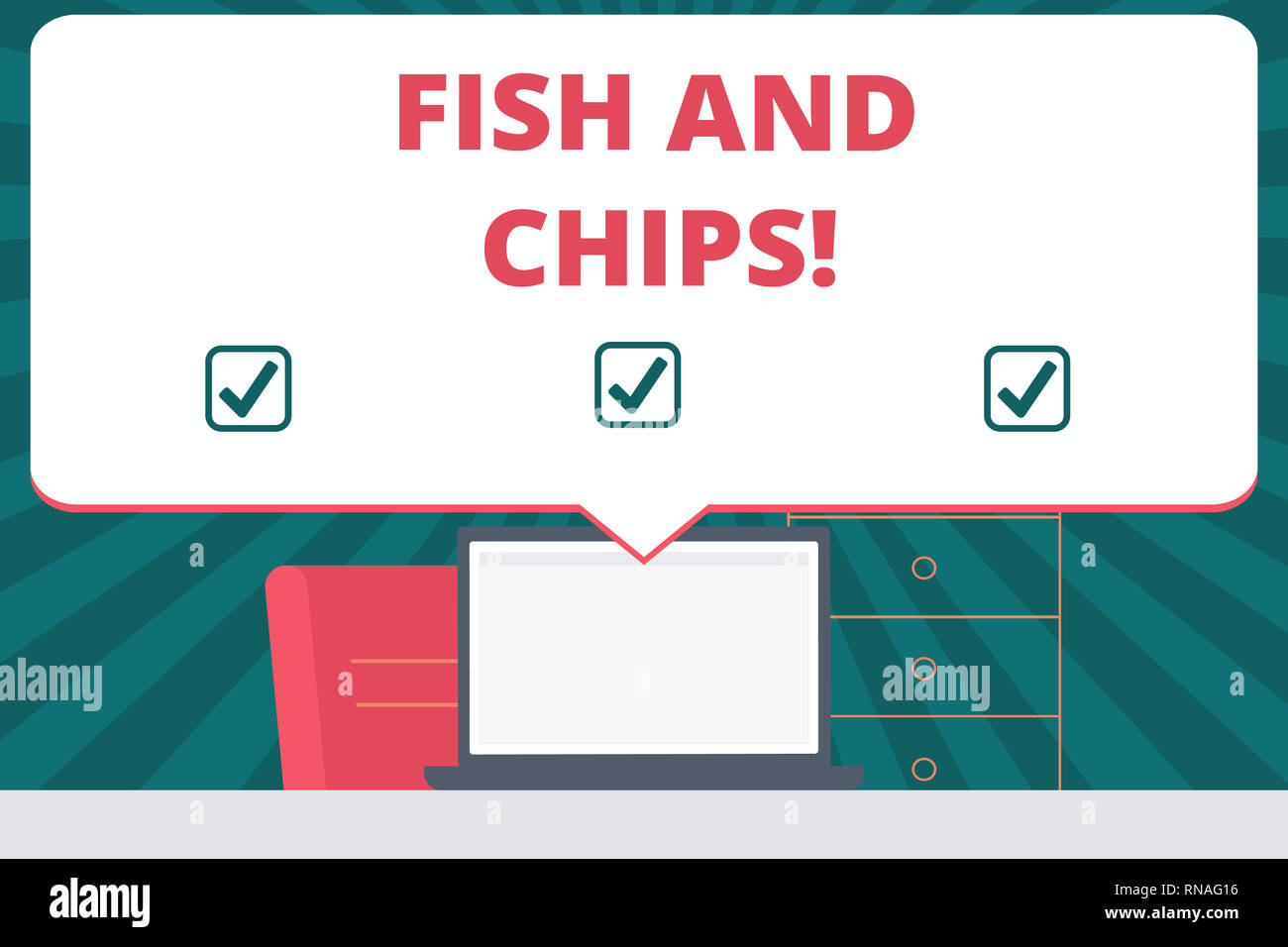 Handwriting text writing Fish And Chips. Concept meaning Seafood with ...