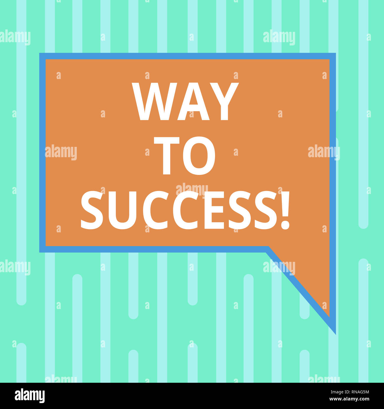 Word writing text Way To Success. Business concept for On the right ...
