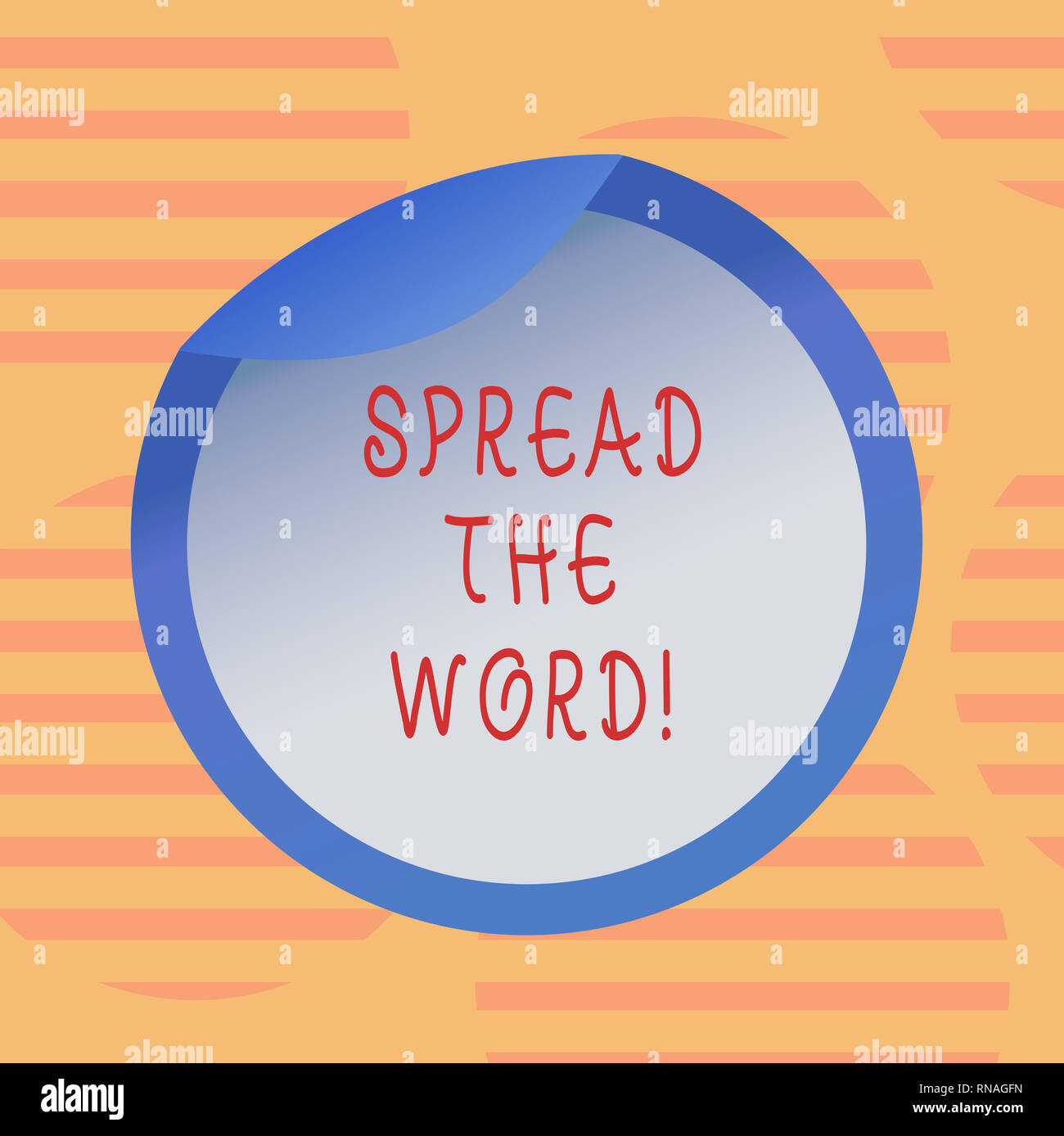 Word writing text Spread The Word. Business concept for Communicate the ...