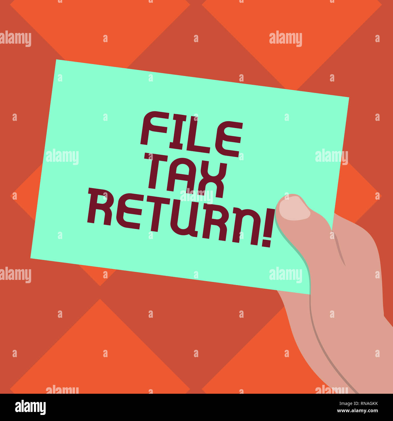 Handwriting text writing File Tax Return. Concept meaning Paperwork to ...