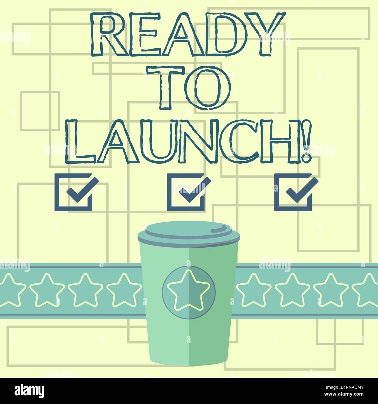 Text sign showing Ready To Launch. Conceptual photo Prepared to start ...