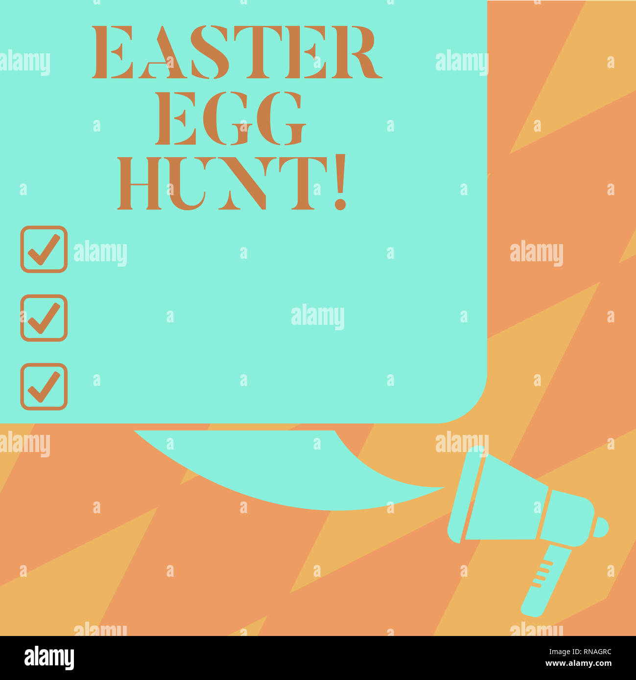 Text sign showing Easter Egg Hunt. Conceptual photo Searching special ...