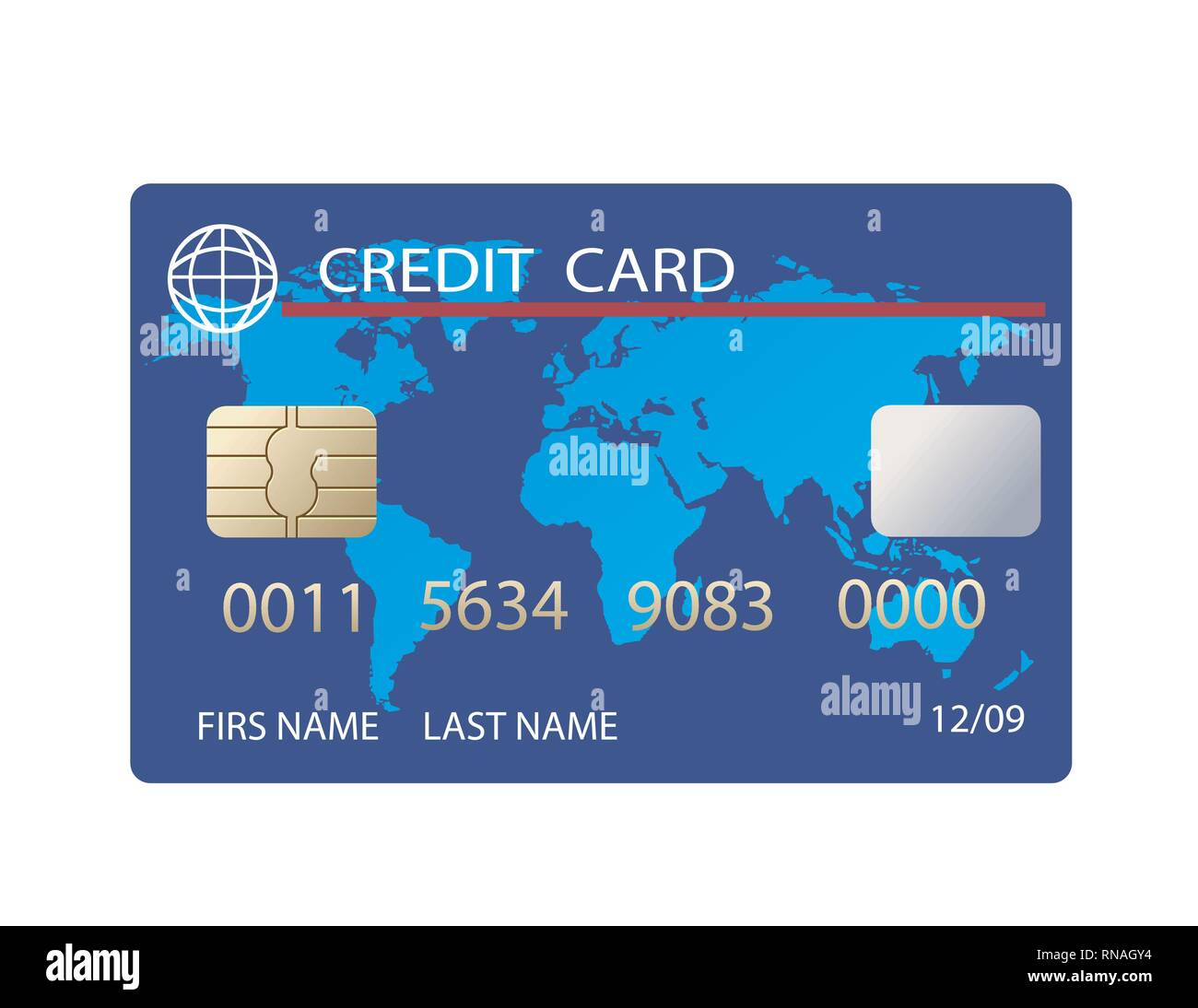 vector realistic credit card Stock Vector Image & Art - Alamy