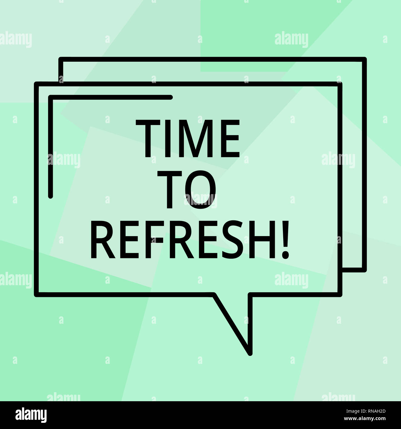 Conceptual hand writing showing Time To Refresh. Business photo text ...