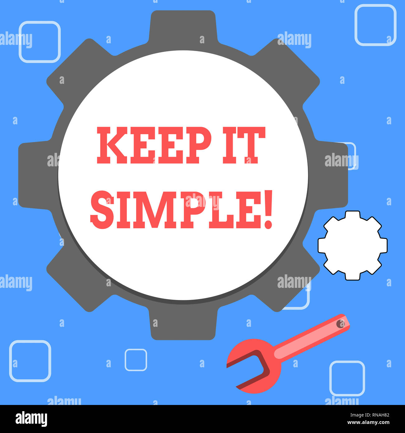 Handwriting text Keep It Simple. Concept meaning Easy to toss around ...