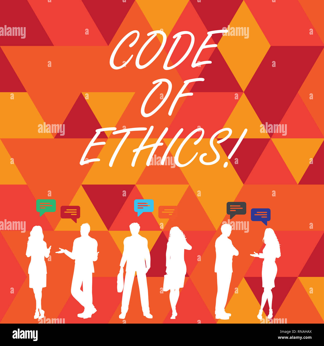 Word writing text Code Of Ethics. Business concept for Moral Rules ...