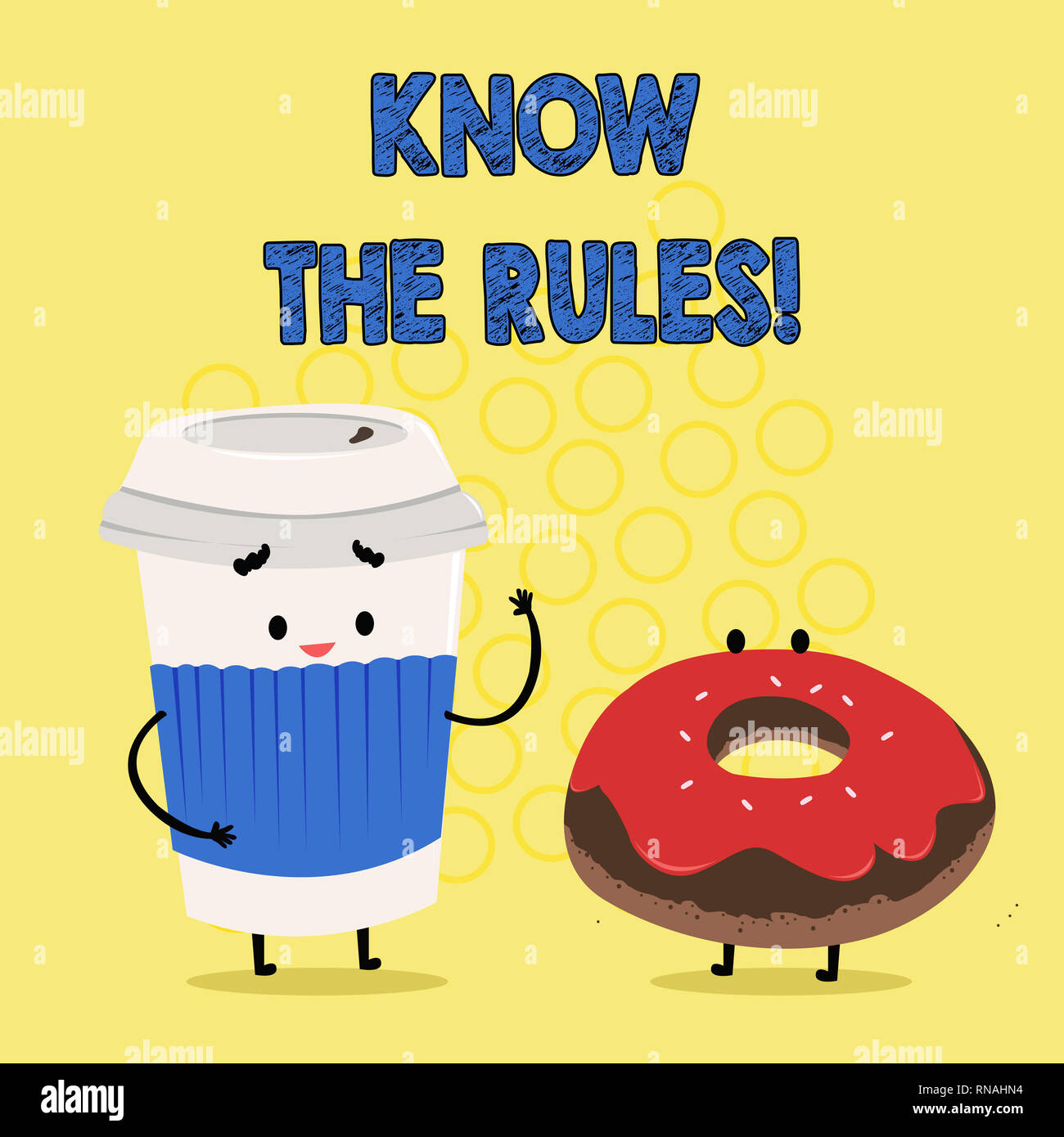Text sign showing Know The Rules. Conceptual photo Learn the accepted ...