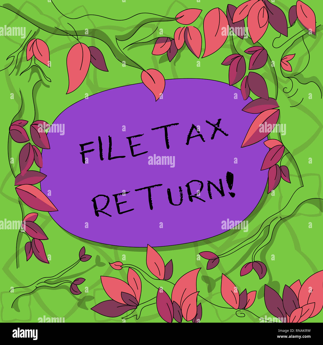 Text sign showing File Tax Return. Conceptual photo Paperwork to get ...