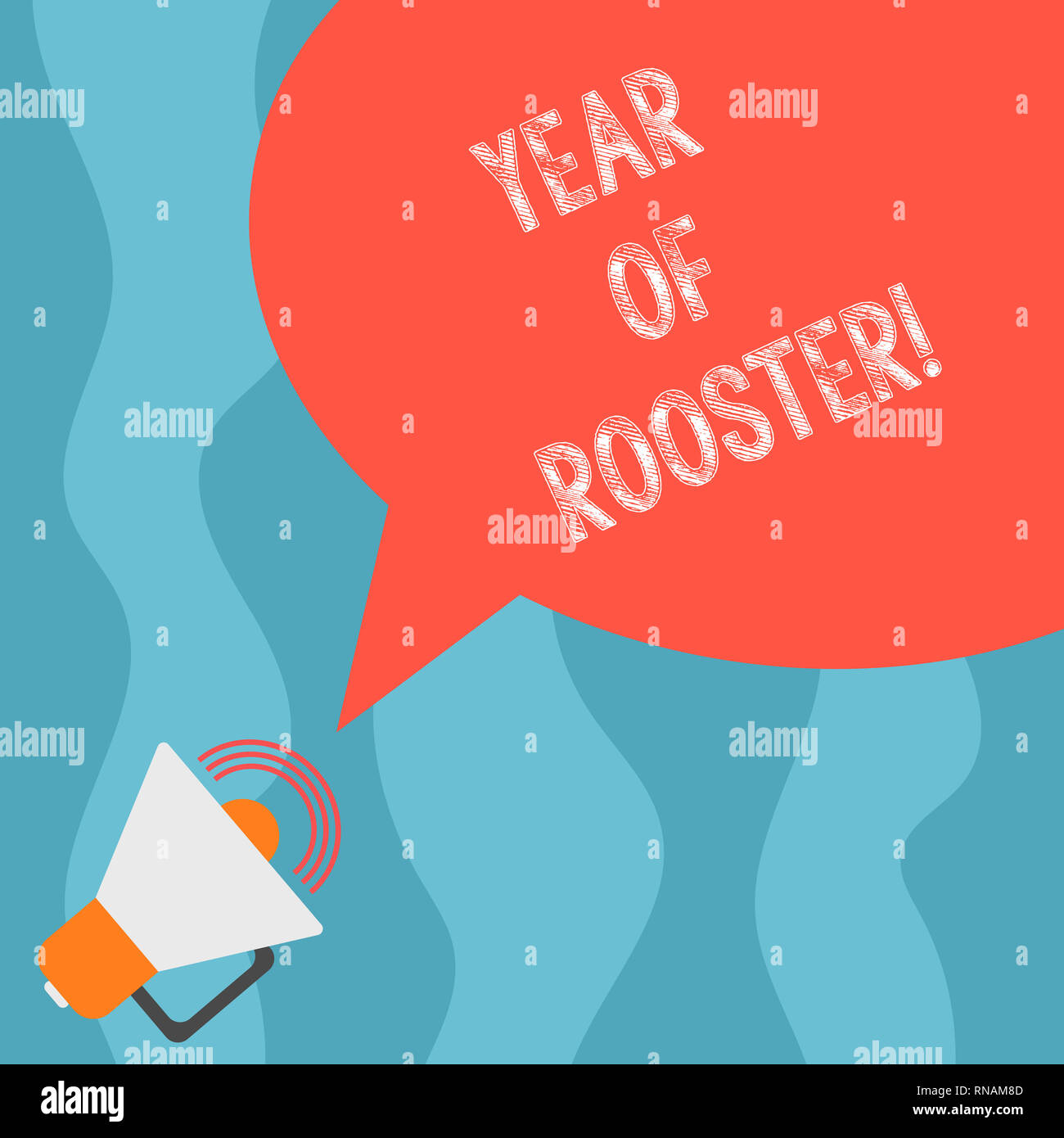 Conceptual hand writing showing Year Of Rooster. Business photo text ...