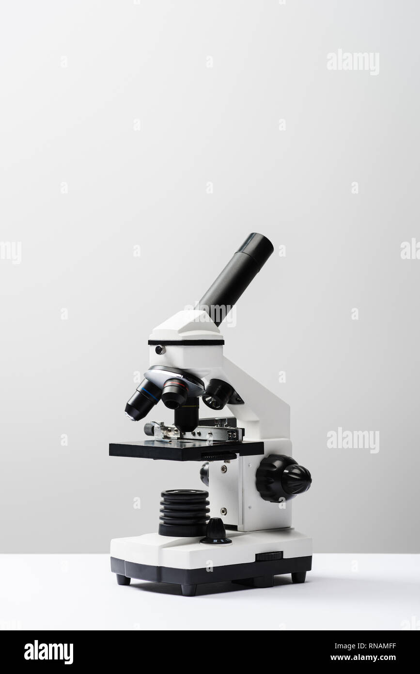Grey microscope hi-res stock photography and images - Alamy