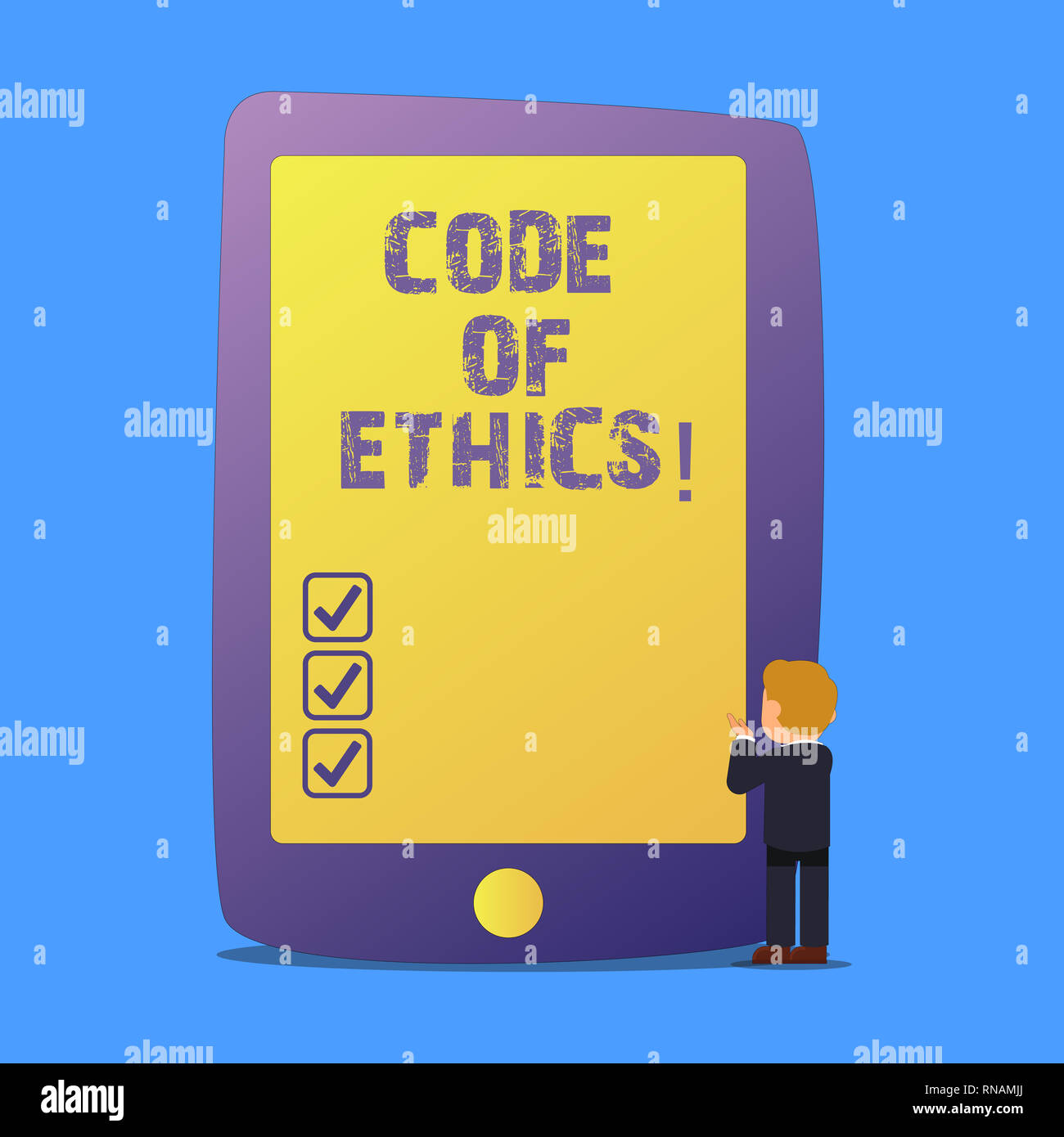 Writing note showing Code Of Ethics. Business photo showcasing Moral ...