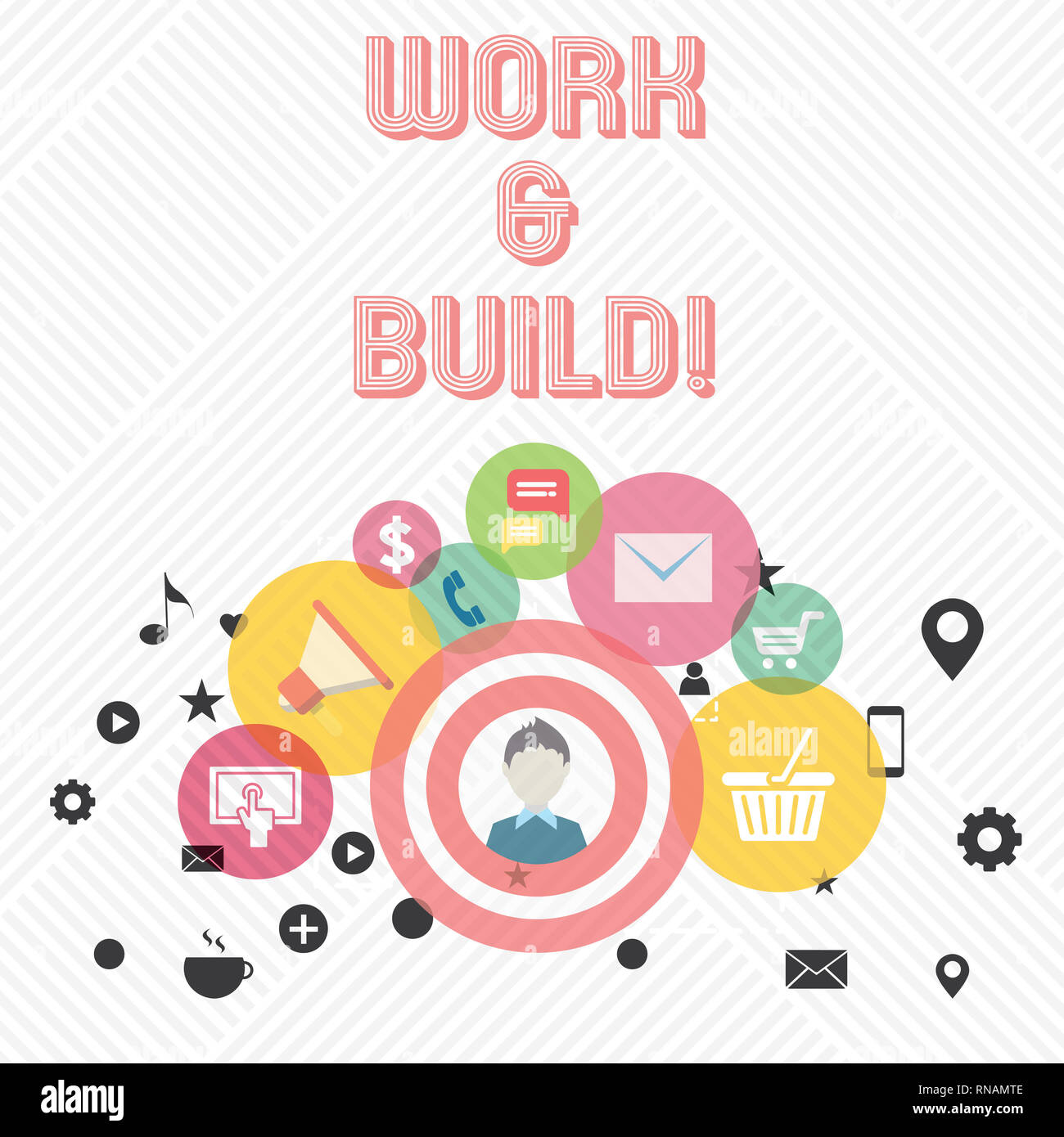 Construction workers continue working Cut Out Stock Images & Pictures ...