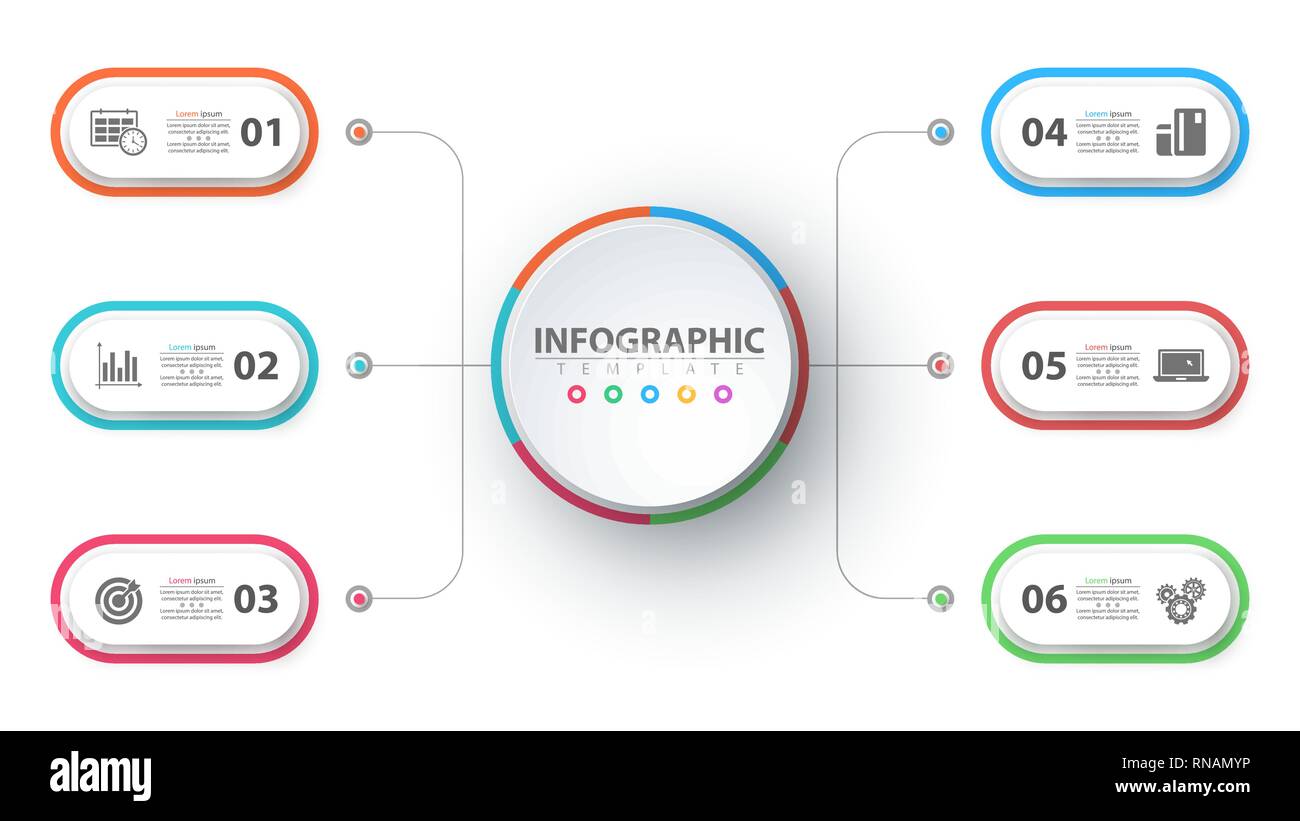 Vector origami flow chart infographic hi-res stock photography and ...