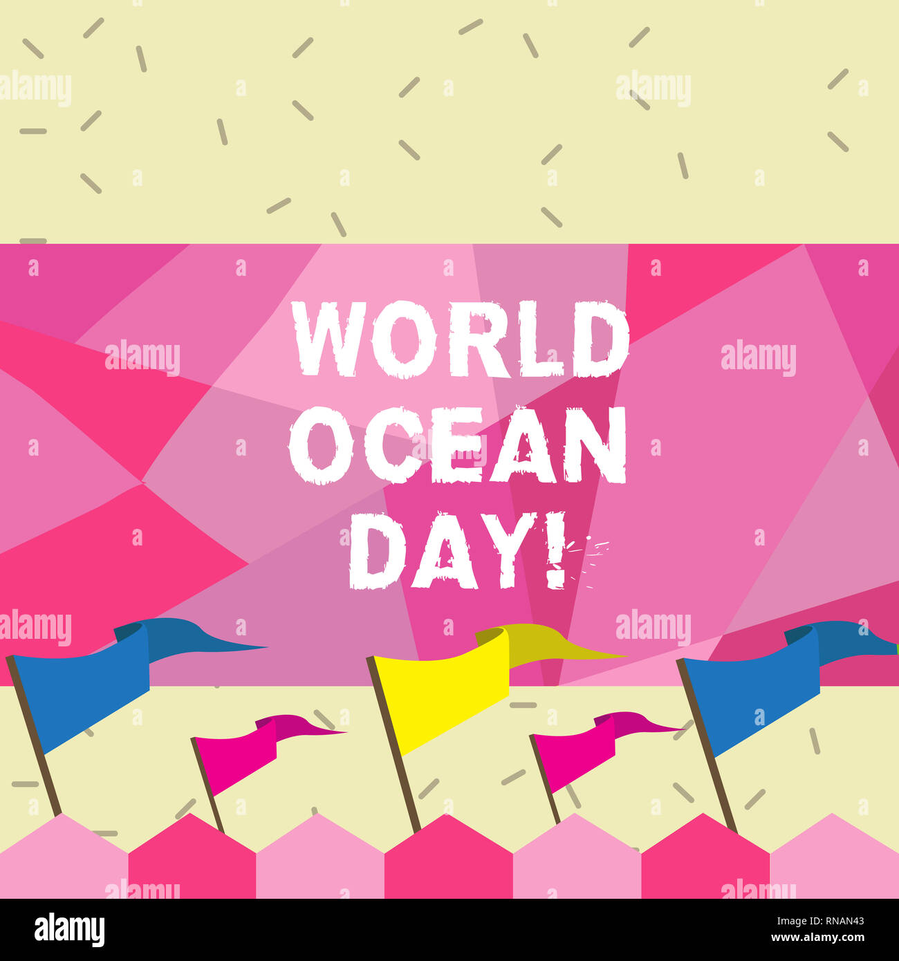 Text sign showing World Ocean Day. Conceptual photo Worldwide ...