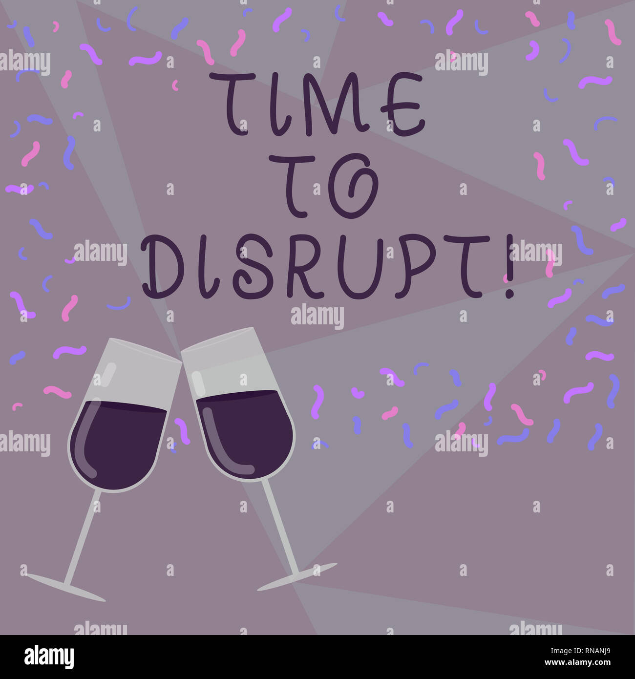 Text sign showing Time To Disrupt. Conceptual photo Moment of ...
