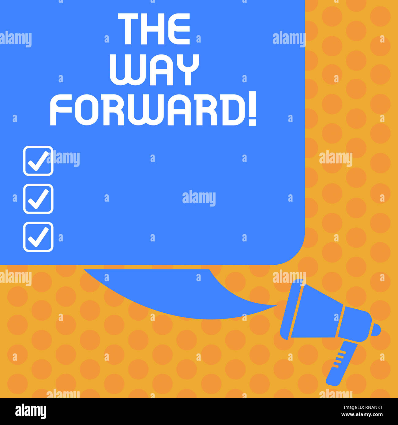 Writing note showing The Way Forward. Business photo showcasing ...