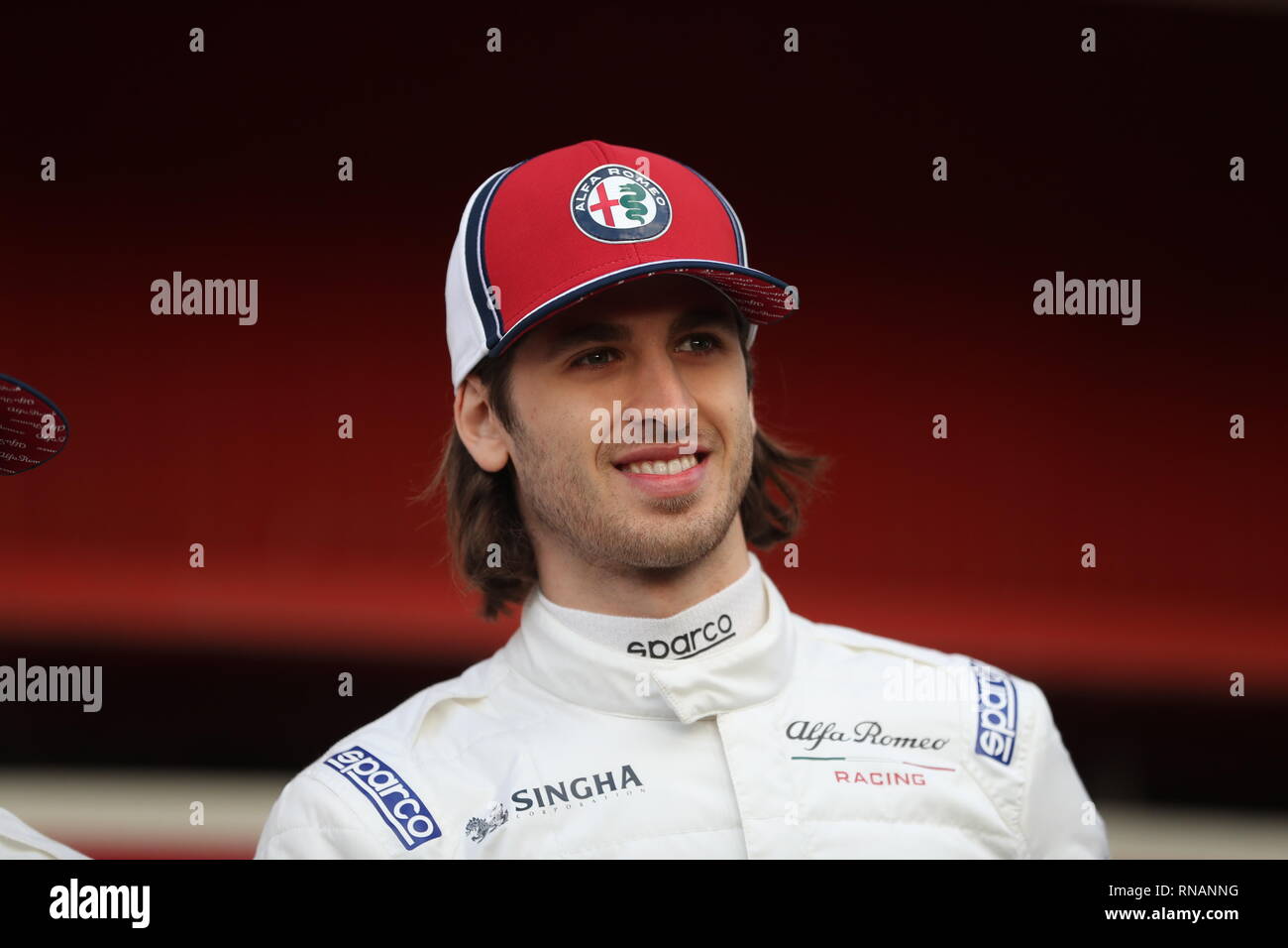 Drivers Antonio Giovinazzi during the new livery presentation of Alfa ...