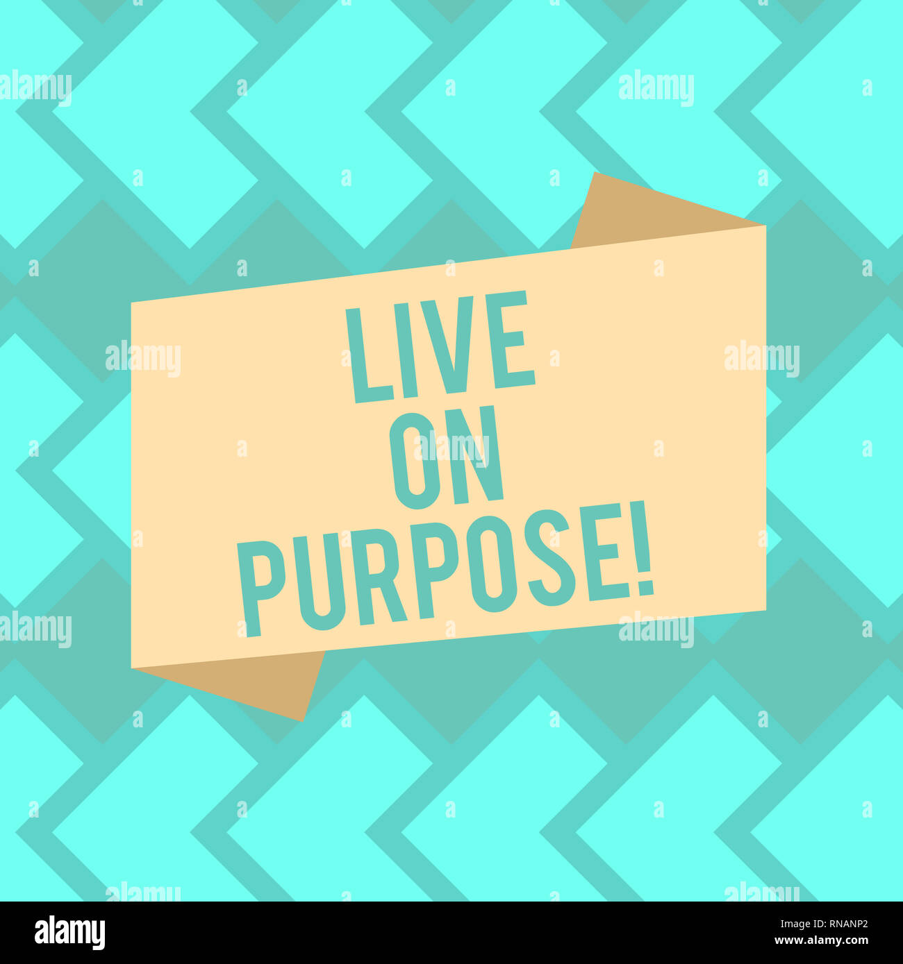 Text sign showing Live On Purpose. Conceptual photo Have a goal mission ...