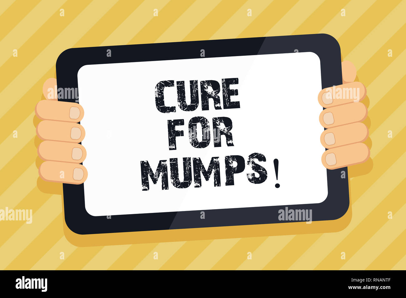 Text sign showing Cure For Mumps. Conceptual photo Medical treatment ...