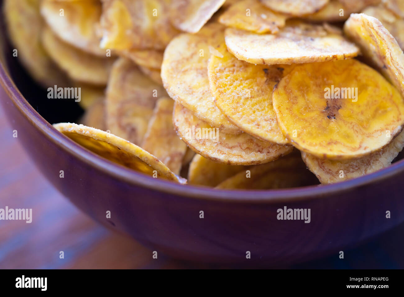 Nigerian Plantain Chips in Bowl ready to Eat Stock Photo - Alamy