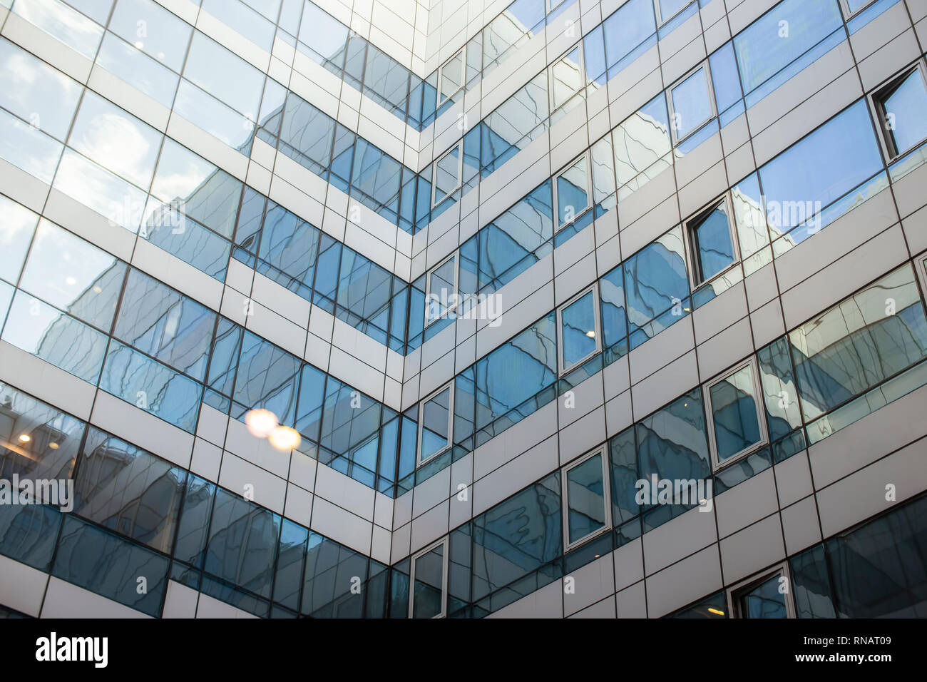 abstract texture of blue glass modern building skyscrapers Stock Photo ...