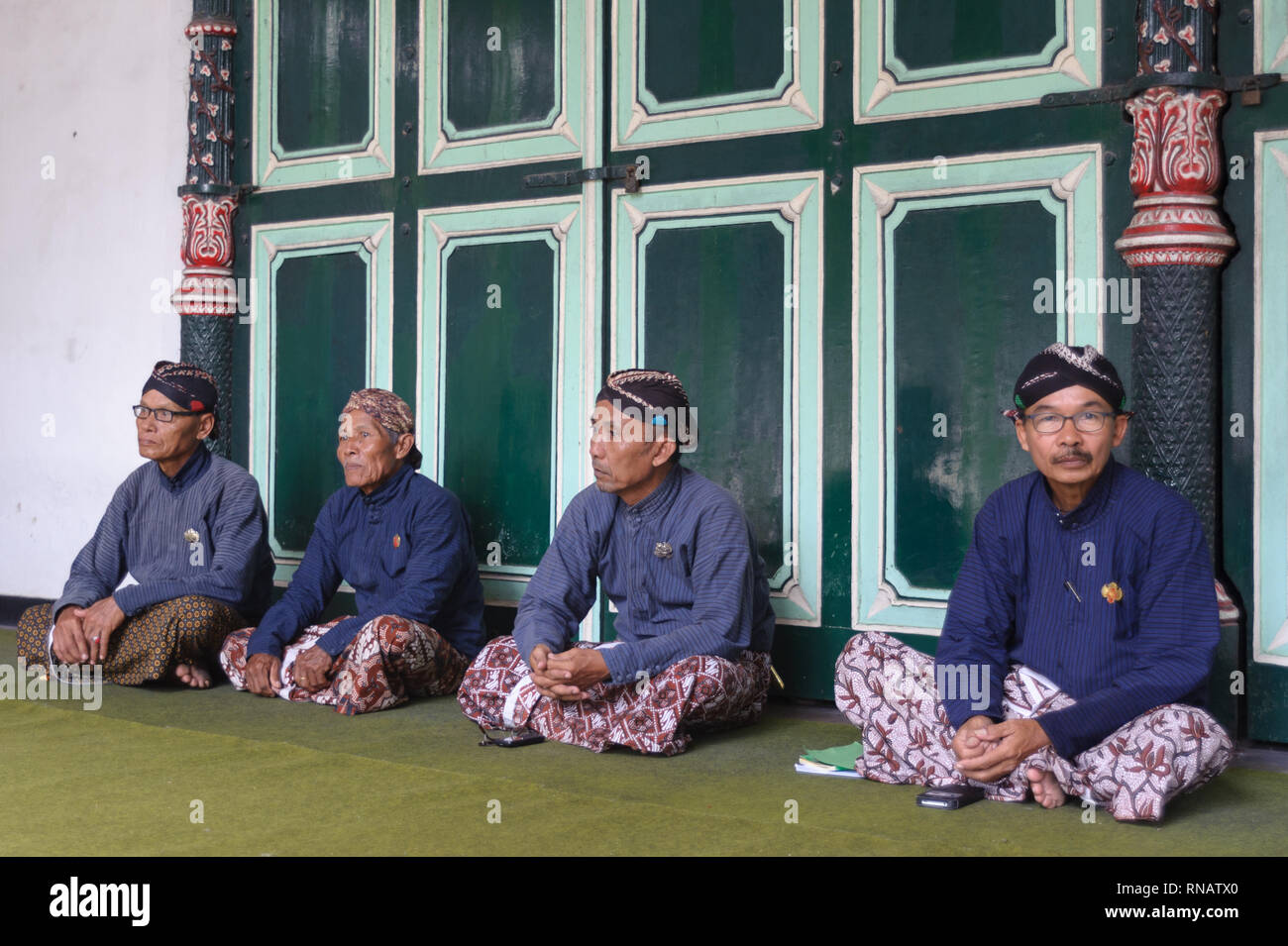 Yogyakarta Indonesia - Aug 1, 2016 : Worker in traditional Javanese ...