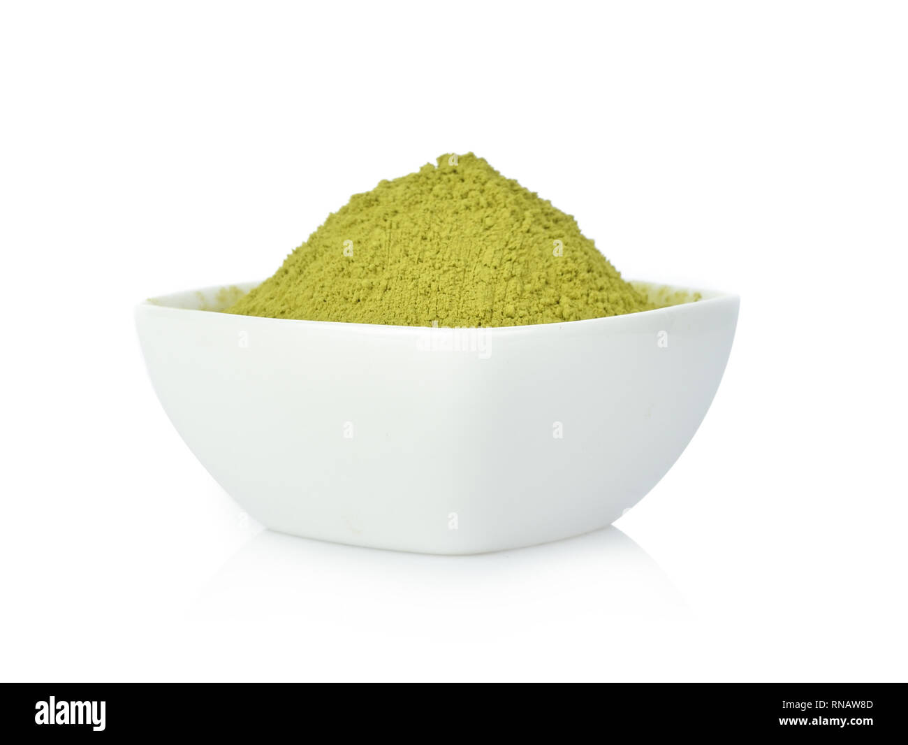 Matcha tea in white Cut Out Stock Images & Pictures - Alamy