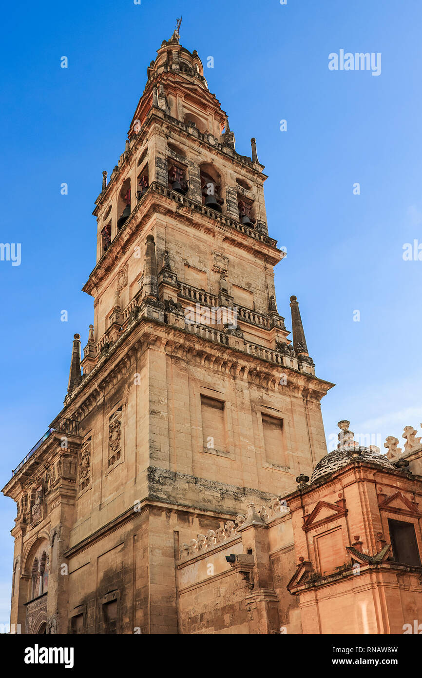 Bell tower of Mosque-Cathedral of Cordoba Stock Photo - Alamy