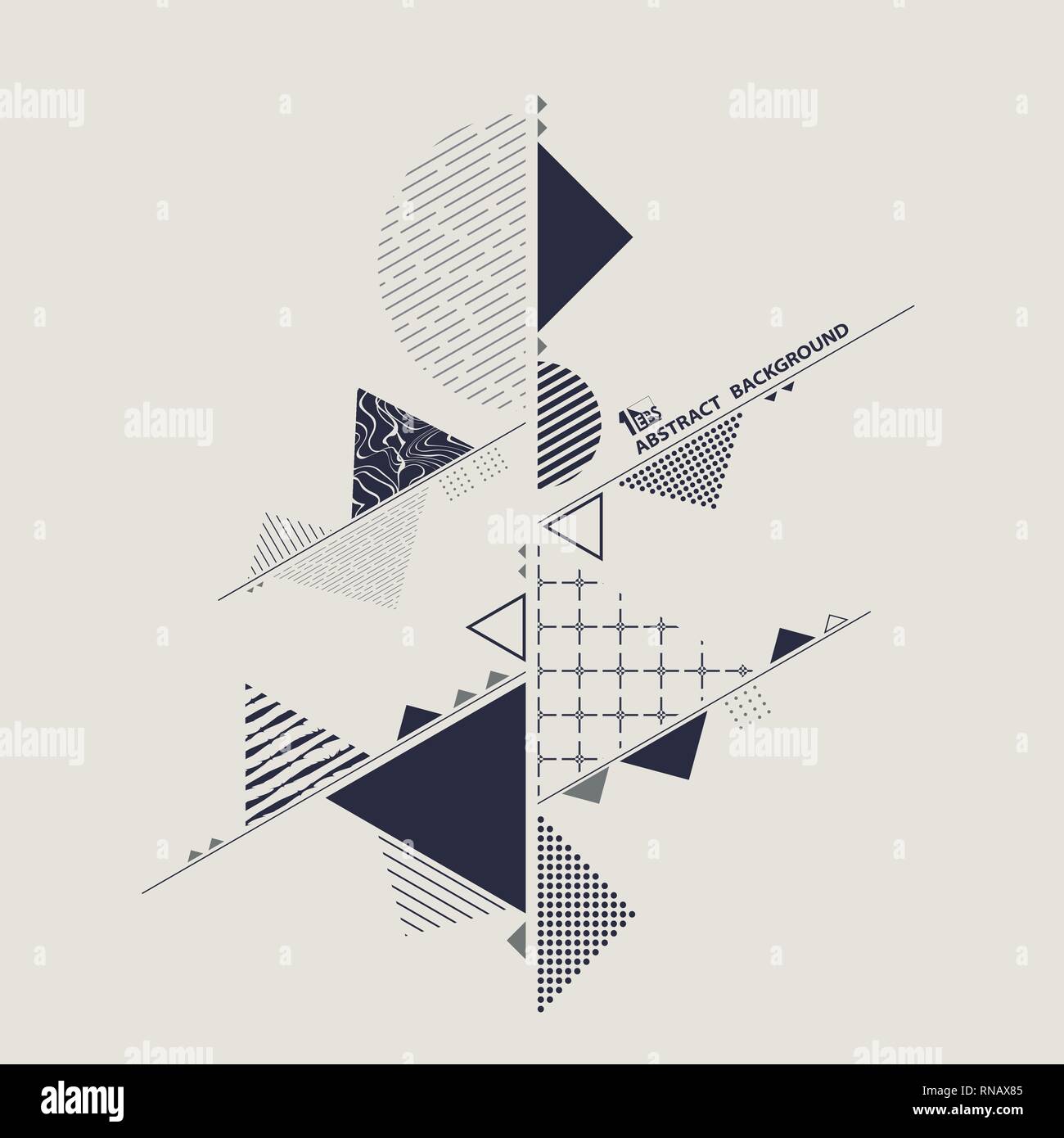 Modern stylish of geometric blue color abstraction background ...